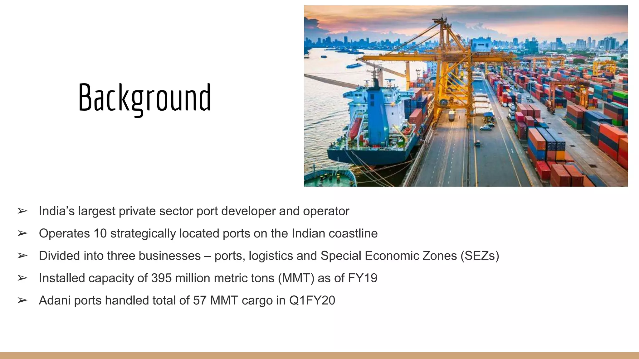 Adani Ports and SEZ detail study | PPTX