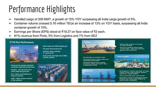 Adani Ports and SEZ detail study | PPTX