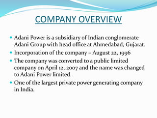 Adani power | PPTX