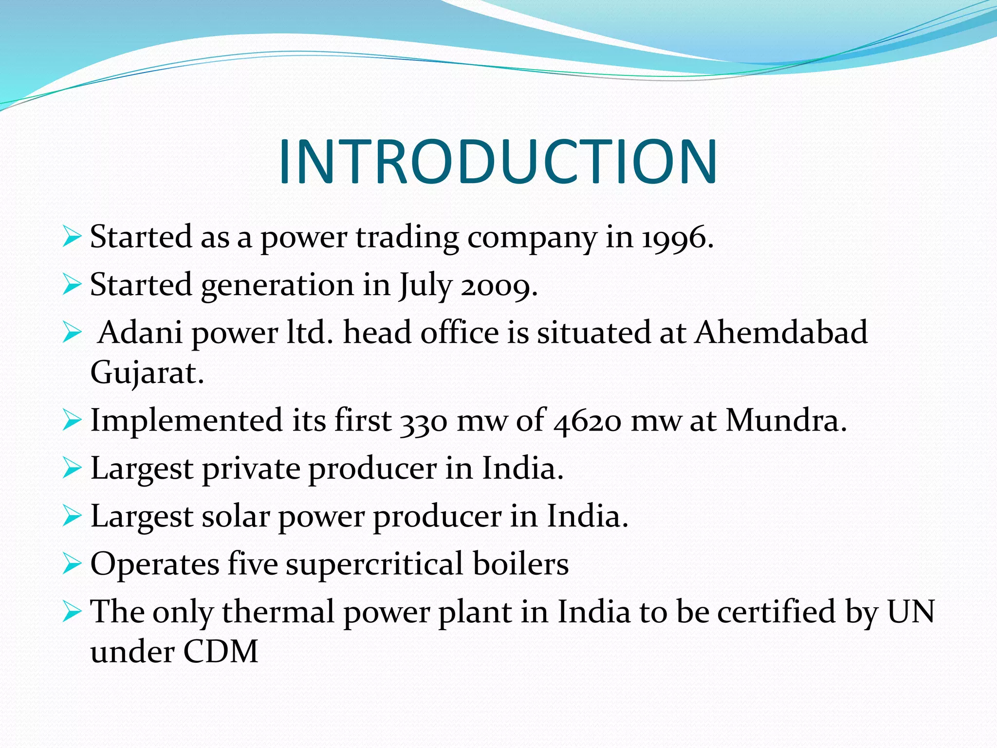 Adani power plant | PPTX