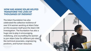 Adani To Empower Women In The Kutch Area.pptx