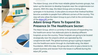 Adani To Open Hospitals Near Its Airports.pptx