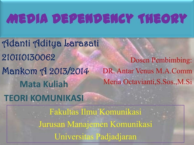 Media Dependency Theory | PPTX