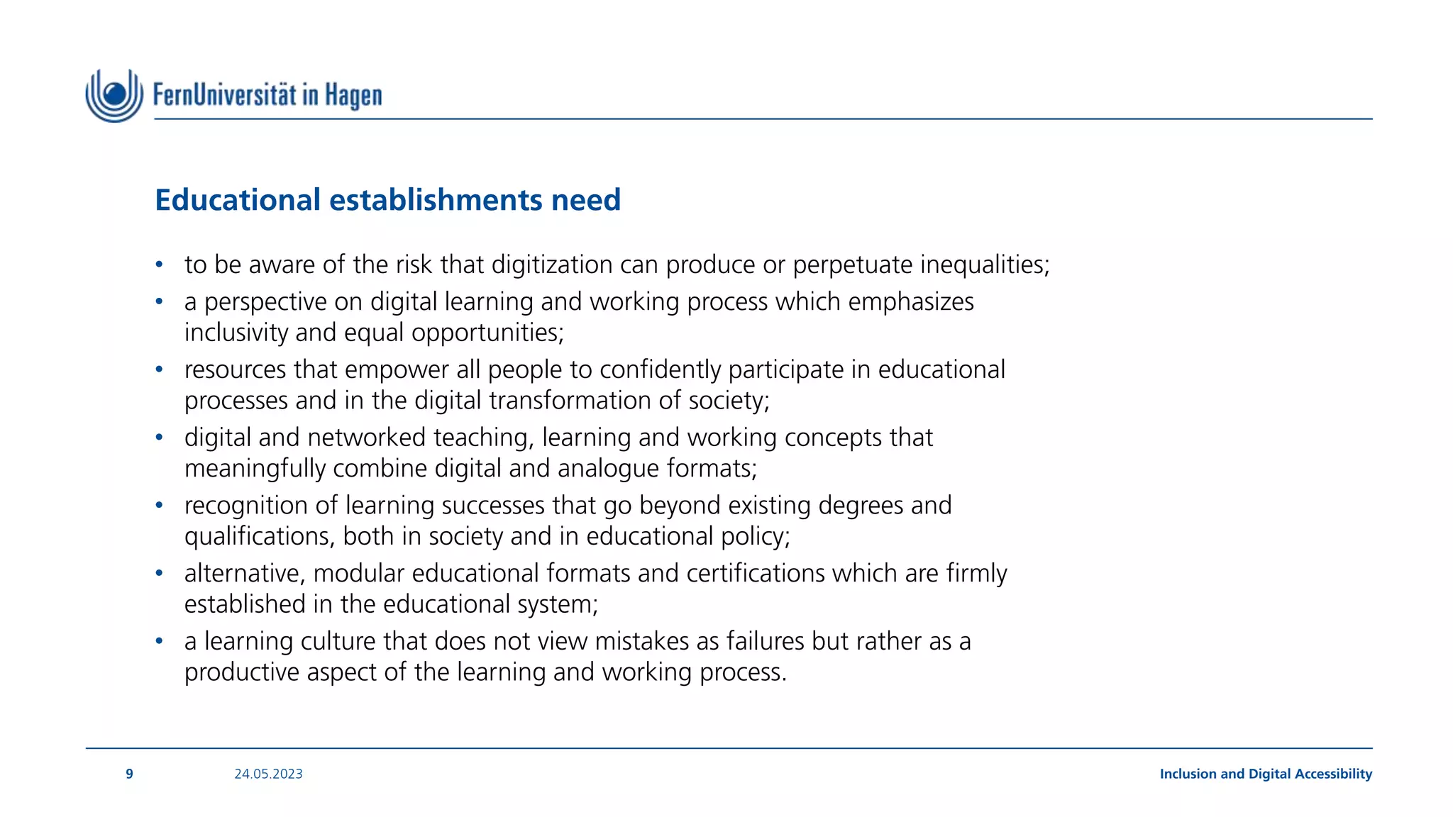 Ada Pellert - Inclusion and Digital Accessibility.pptx | Undergraduate Education | College Education