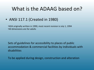 Ada Power Point by Jessica Gorman, NCIDQ | PPT