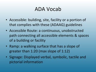 Ada Power Point by Jessica Gorman, NCIDQ | PPT