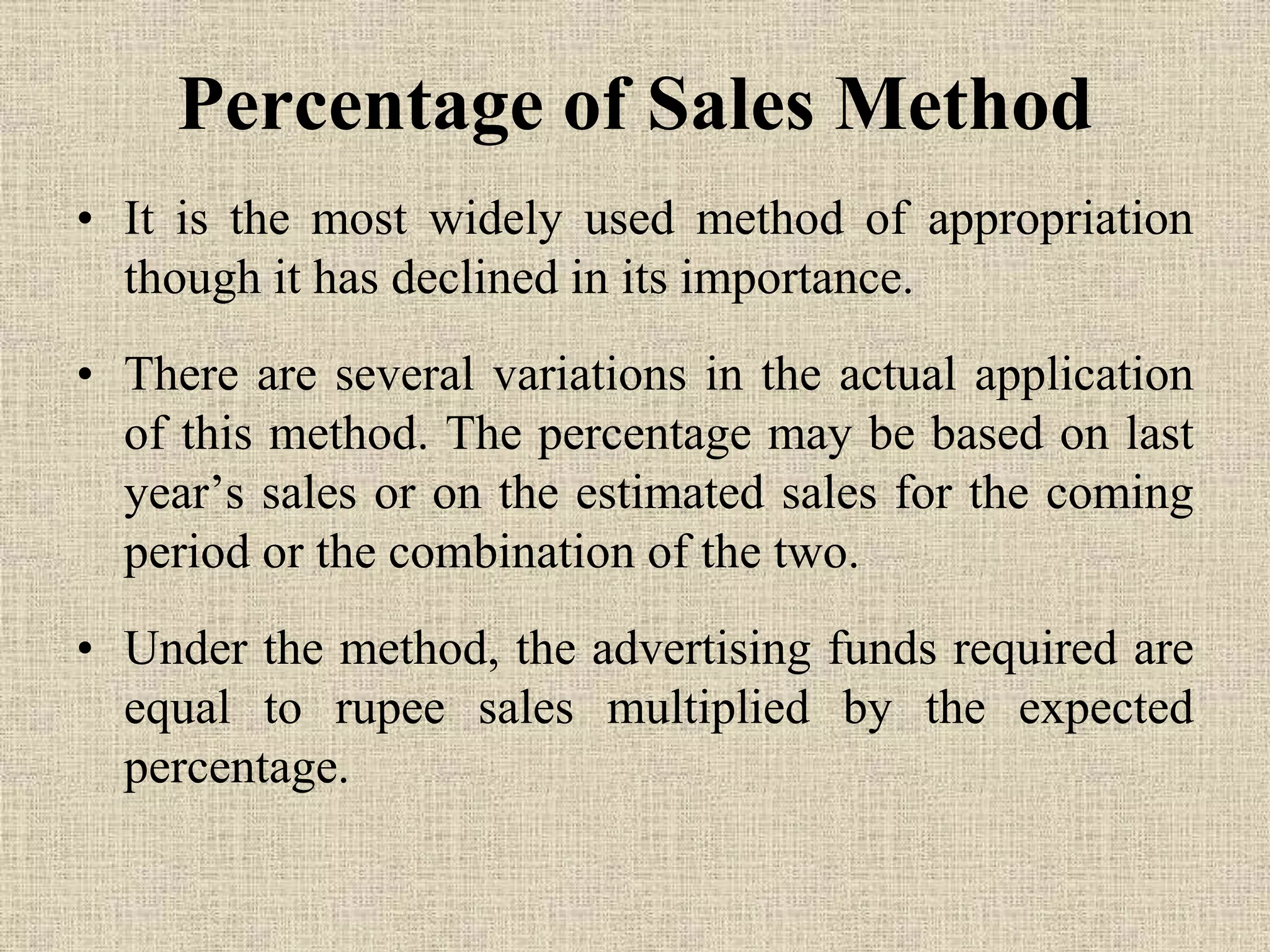 Ad Appropriation and Budgeting | PPTX