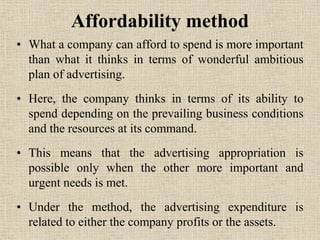 Ad Appropriation and Budgeting | PPTX