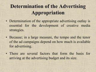 Ad Appropriation and Budgeting | PPTX