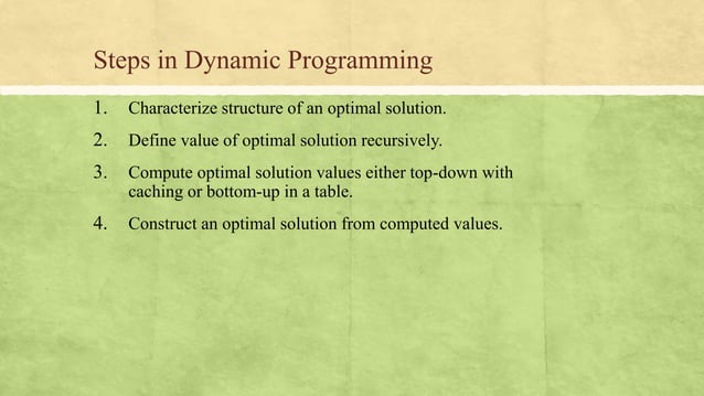 Introduction to Dynamic Programming, Principle of Optimality | PPT Introduction to Dynamic Programming, Principle of Optimality | PPT