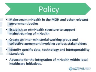Scaling Up mHealth in Developing Countries - White Paper Commissioned ...