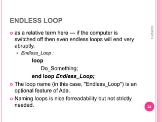 ADA programming language | PPTX