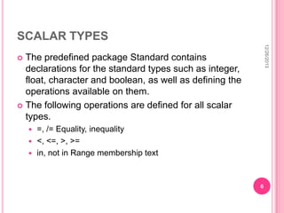ADA programming language | PPTX