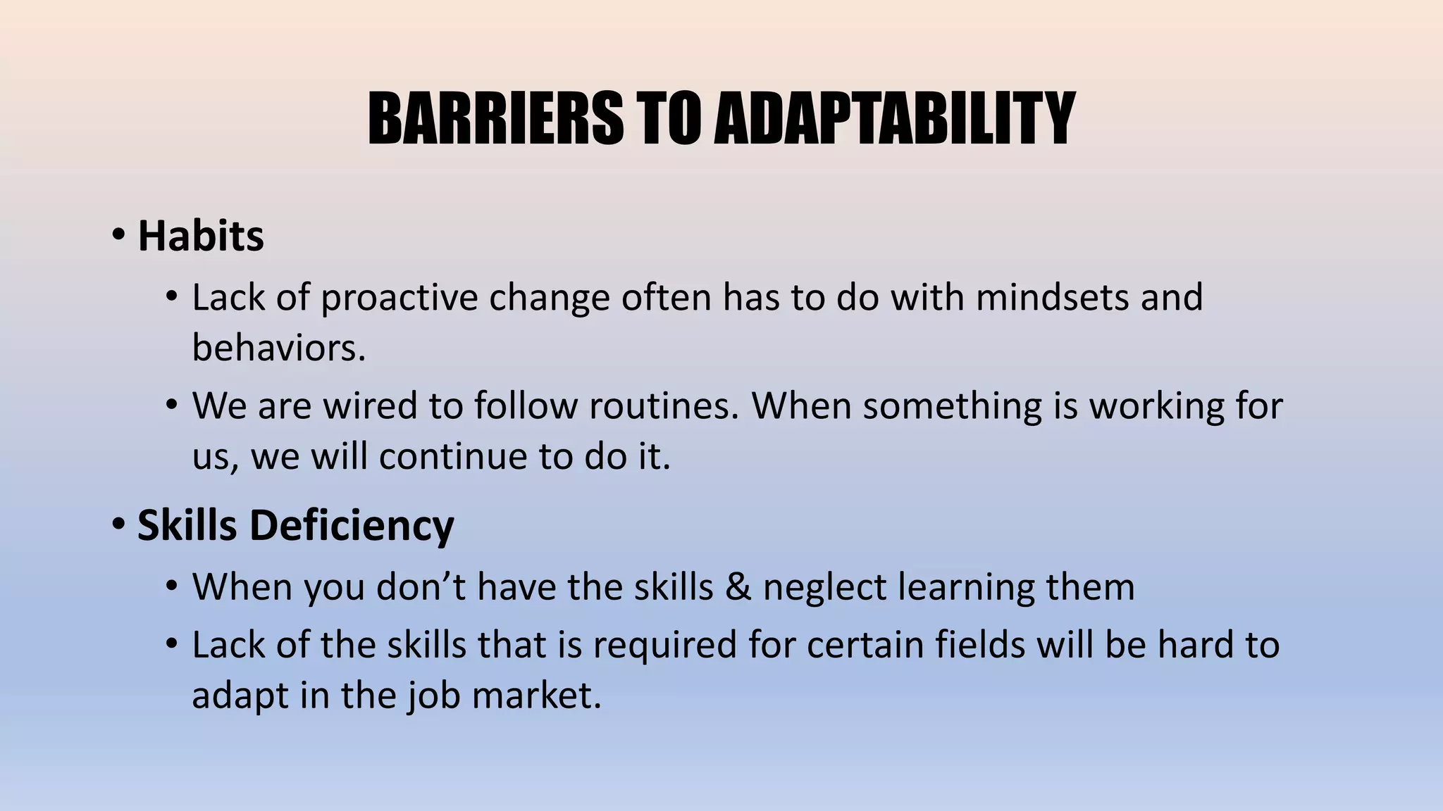 Adaptability | PPTX
