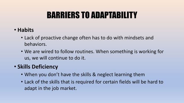 Adaptability | PPTX