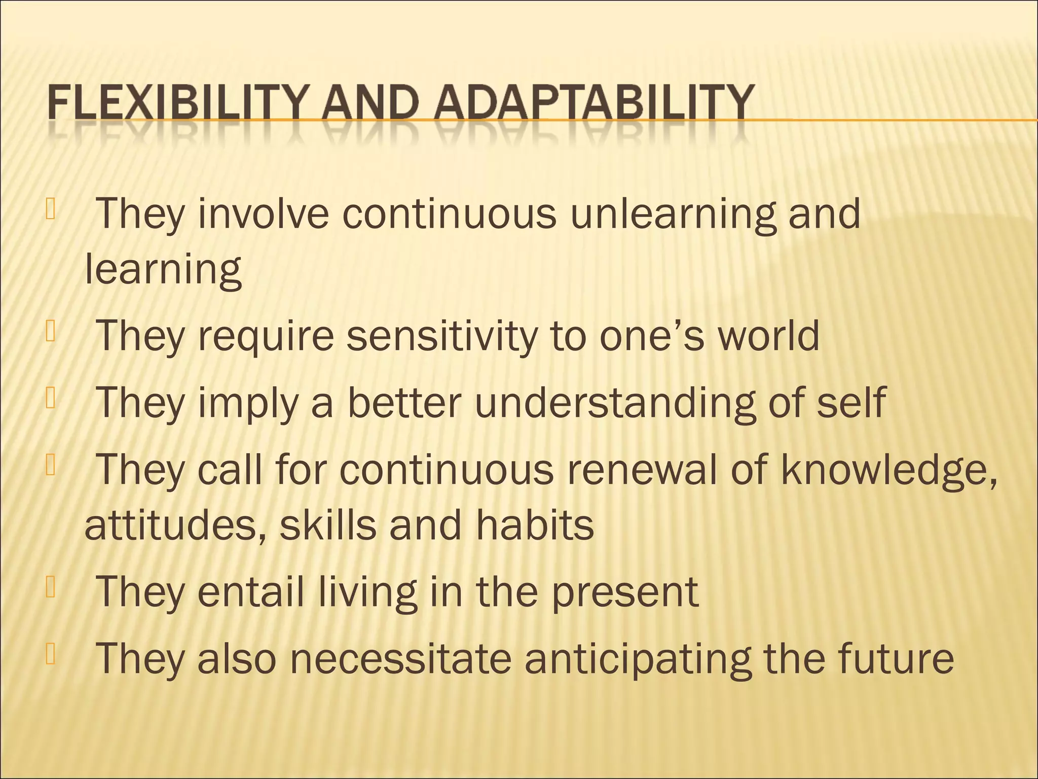 Adaptability and flexibility | PPT | Science
