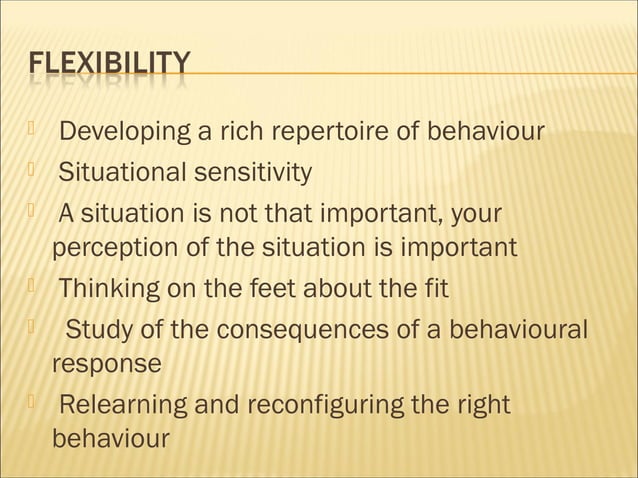 Adaptability and flexibility | PPT