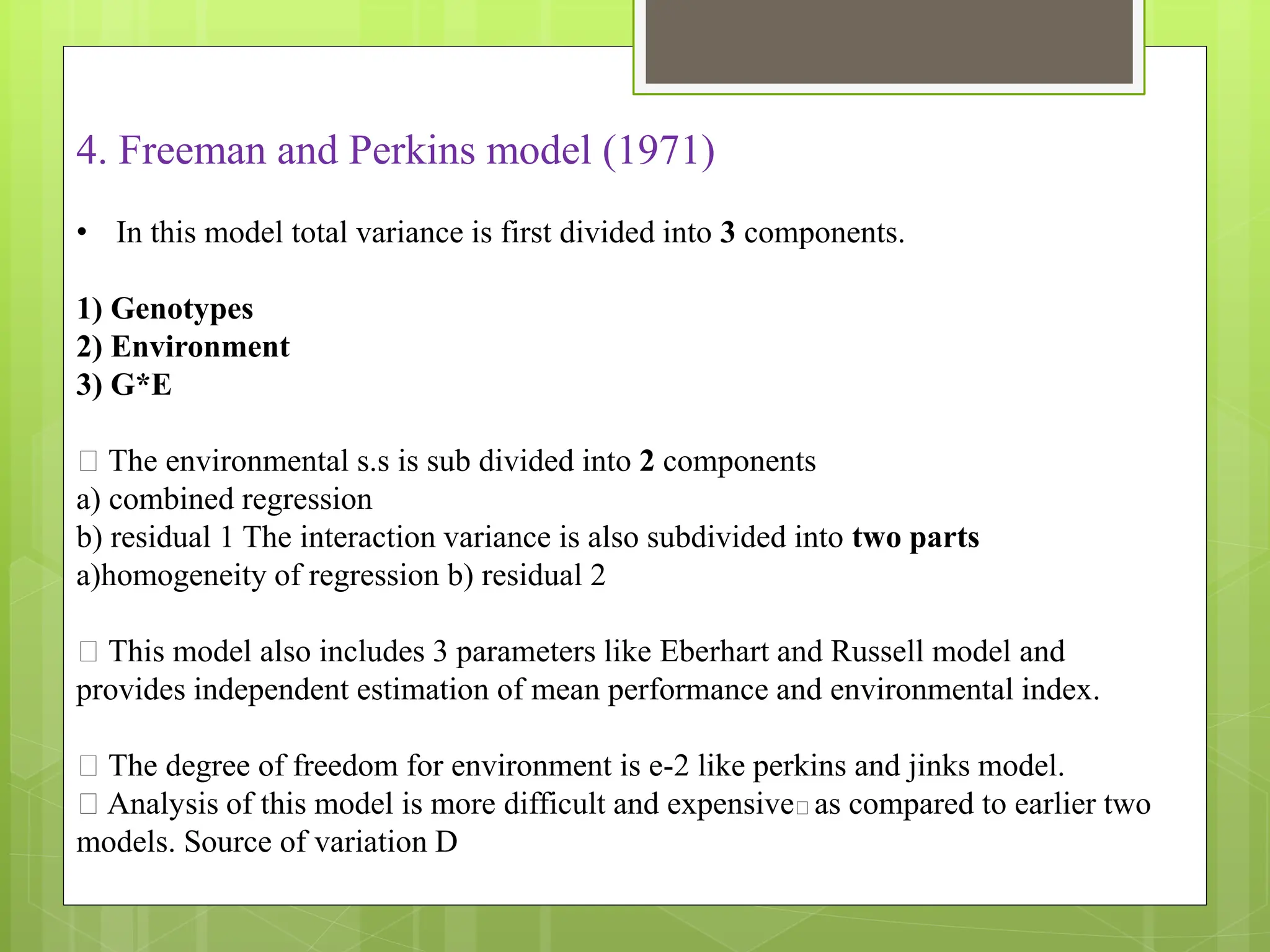 ADAPTABILITY, Types of Adaptability AND STABILITY ANALYSIS method.pptx