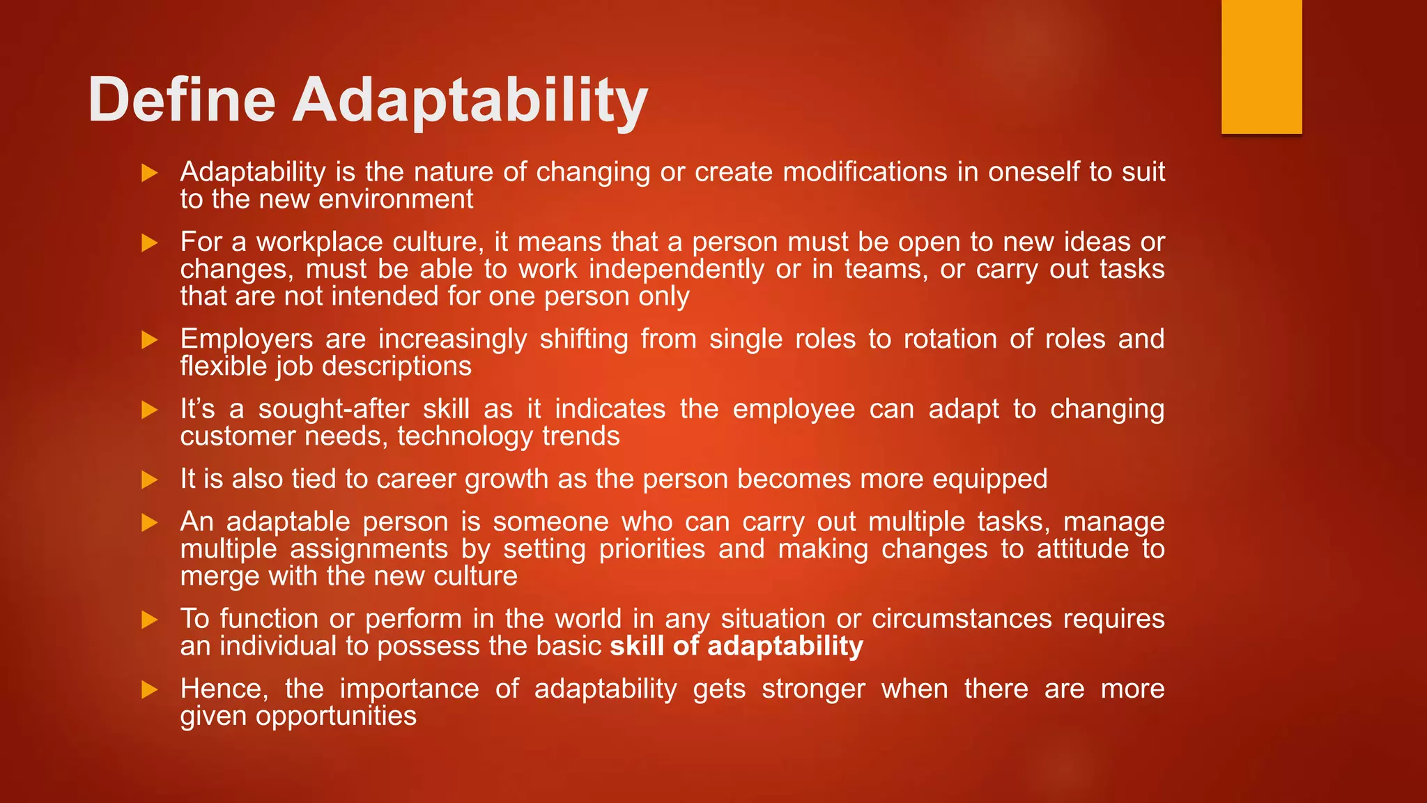 Adaptability & Flexibility | PPTX