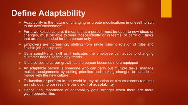 Adaptability & Flexibility | PPTX