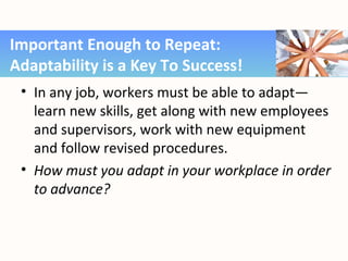 NC-NETS Employability Skills: Adaptability and Lifelong Learning | PPT