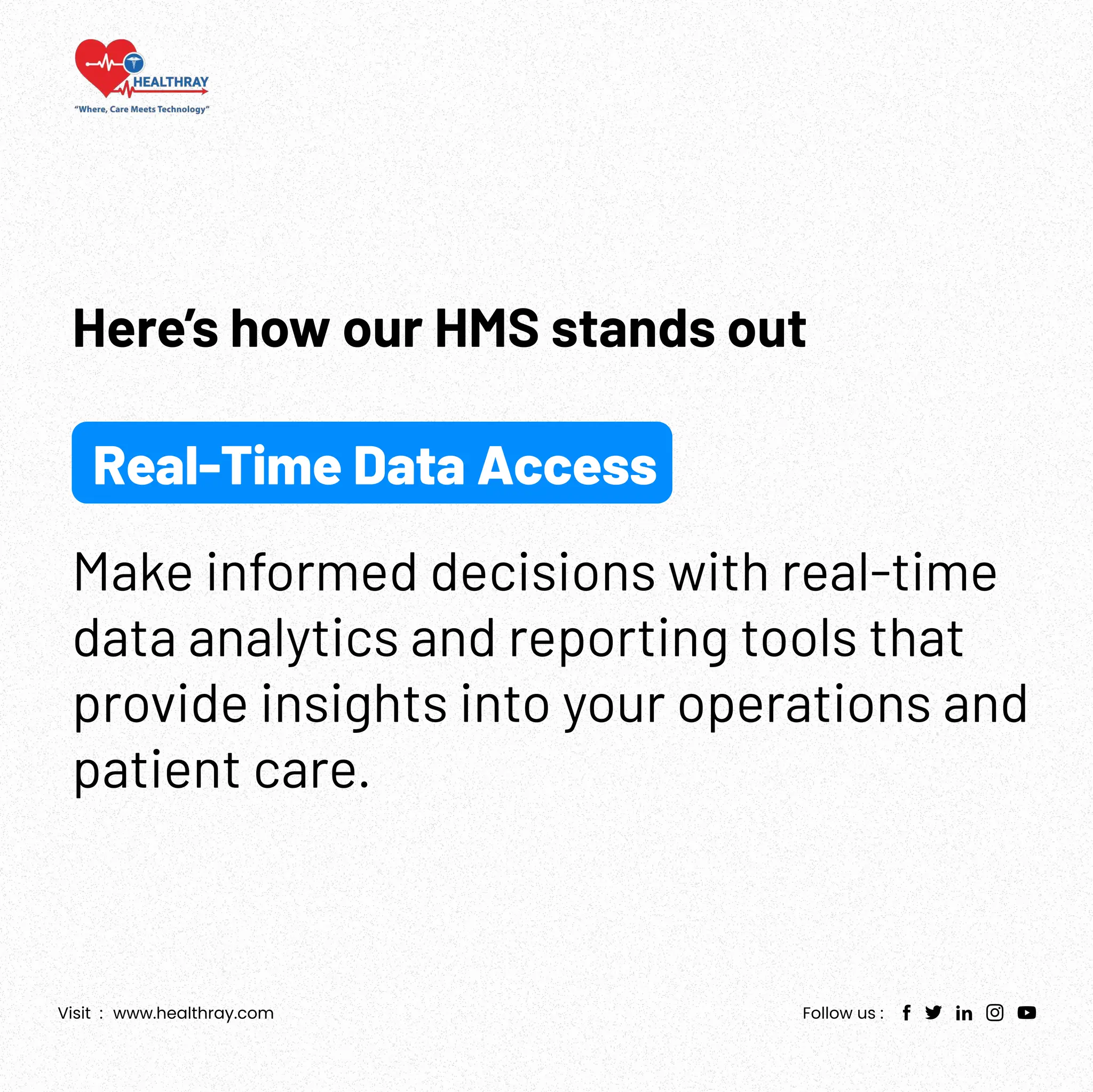 Healthray's Adaptable Hospital Management System (HMS) | PDF