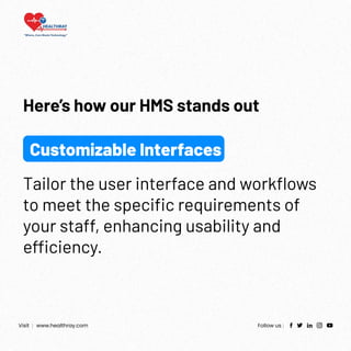 Healthray's Adaptable Hospital Management System (HMS) | PDF