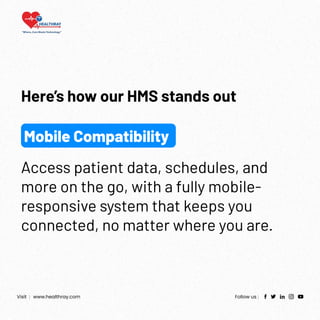 Healthray's Adaptable Hospital Management System (HMS) | PDF