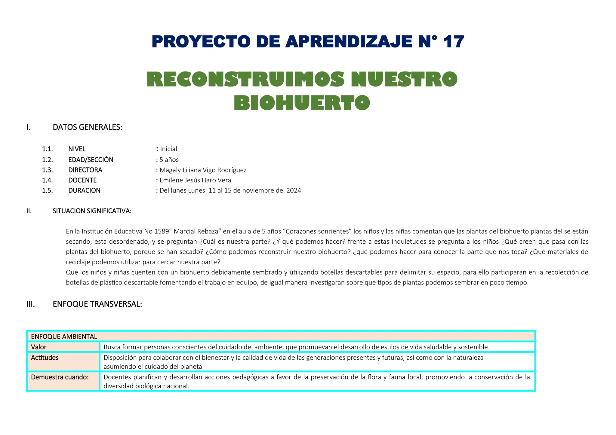 actividades de adaptacion del nivel inicial | DOCX