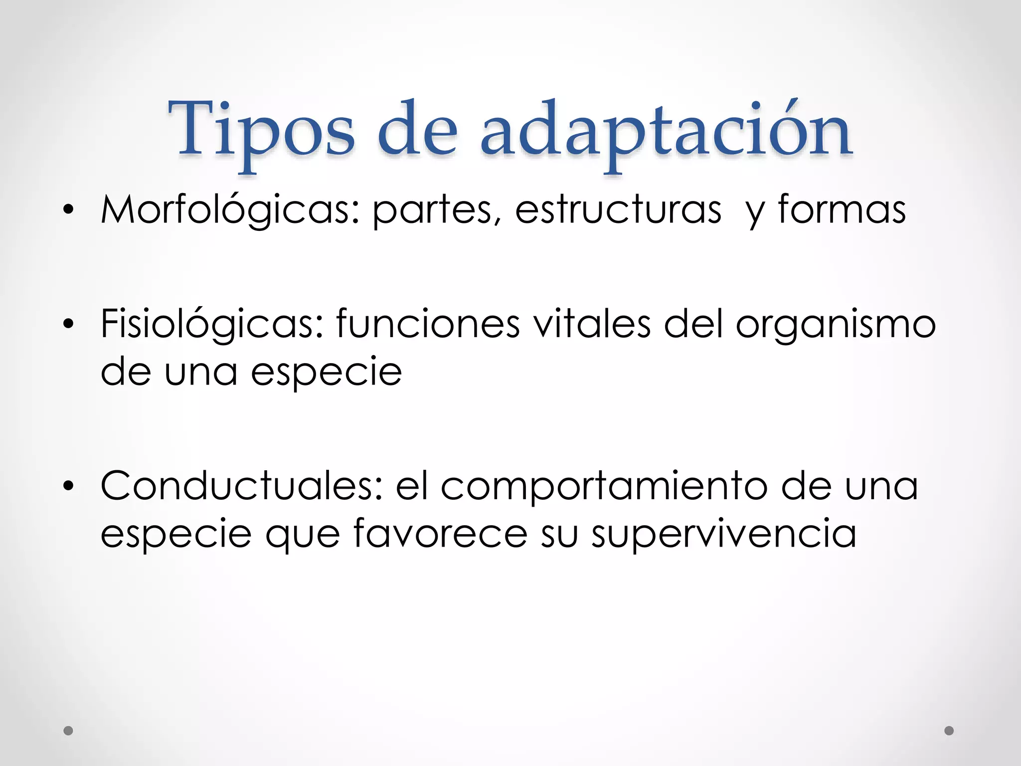 Adaptaciones biológica slide | PPTX