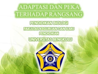 Adaptasi dan peka terhadap rangsang ppt kel | PPT