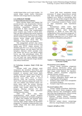 Adaptasi search engine yahoo dan google analisis diskriminan dengan pendekatan technology ...