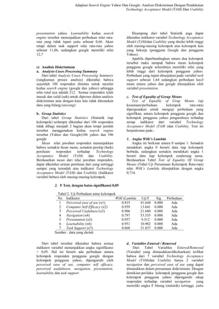 Adaptasi search engine yahoo dan google analisis diskriminan dengan ...