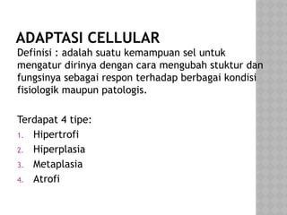 konsep dasar patologi atau ADAPTASI SEL.pptx