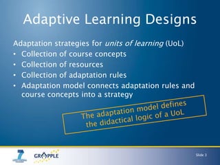 Adaptative Learning Designs | PPT
