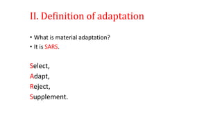 Adaptation | PPT