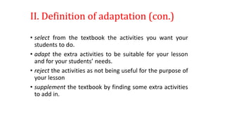 Adaptation | PPT