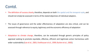 Successful Adaptation to Climate Change | PPTX