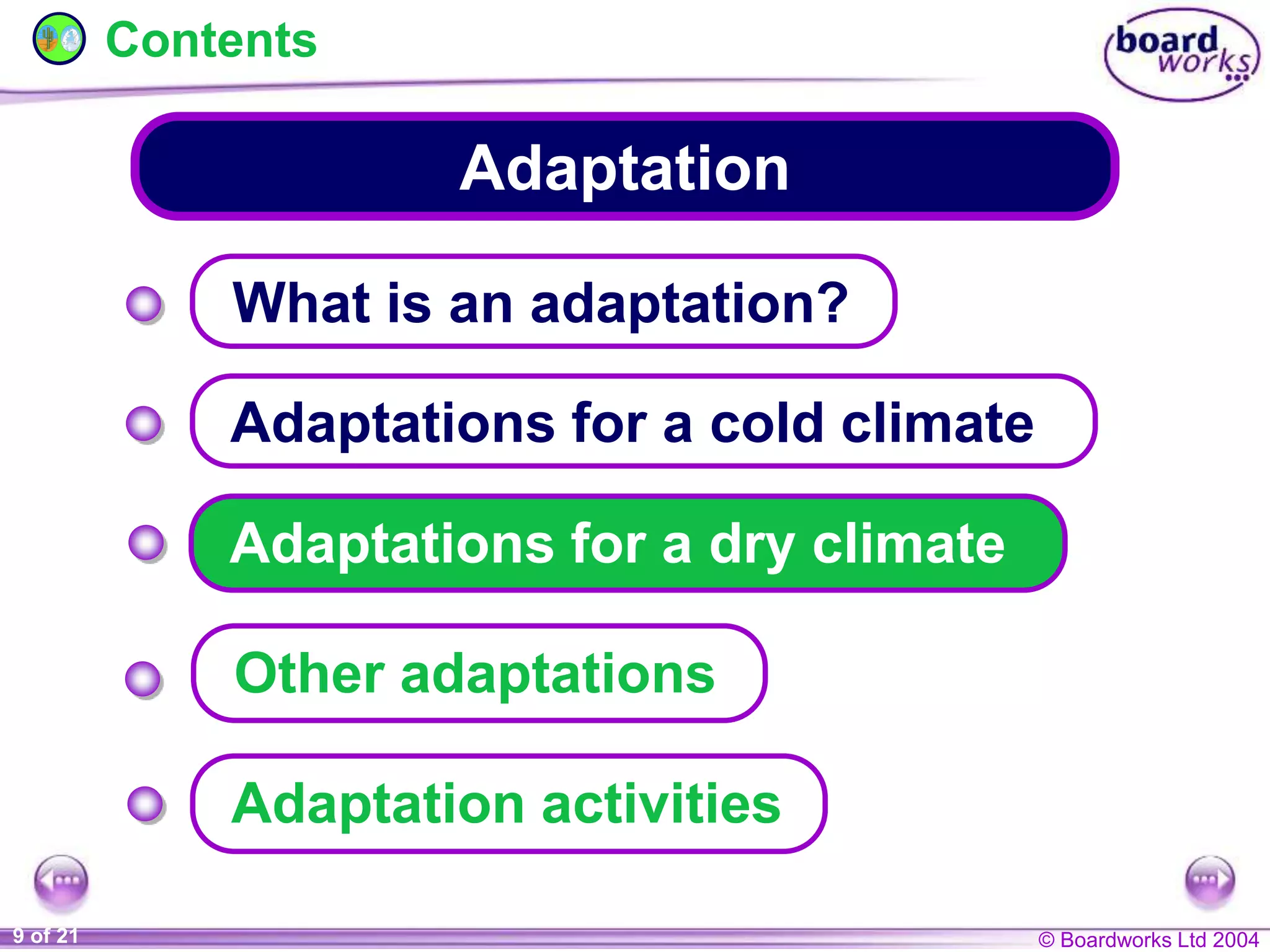 adaptation-boardworks.ppt