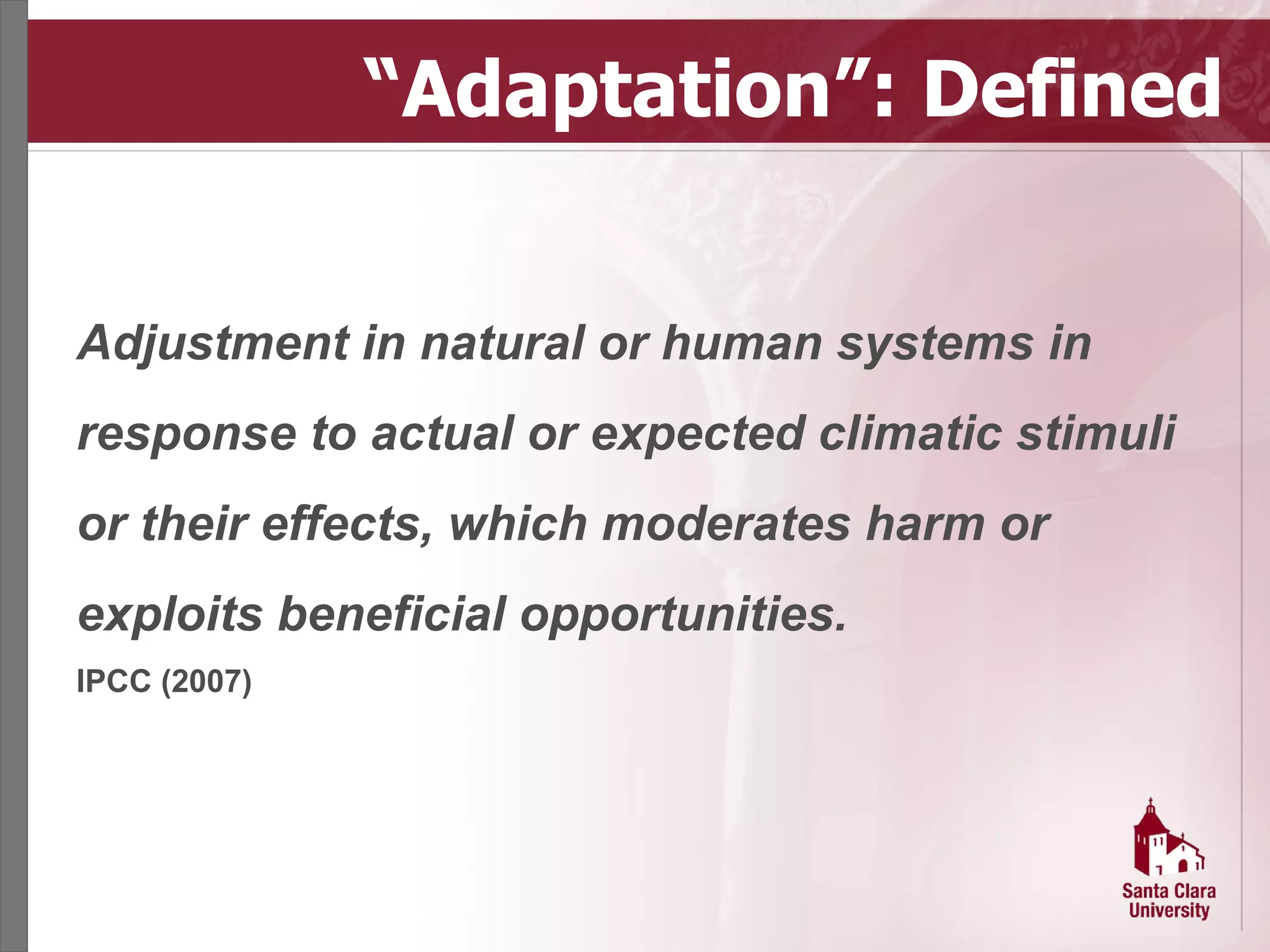 Adaptation Responses to Climate Change under the UNFCCC and Kyoto ...