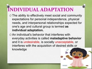 Adaptation and maladaptation, Crisis, stress and defense mechanism | PPTX