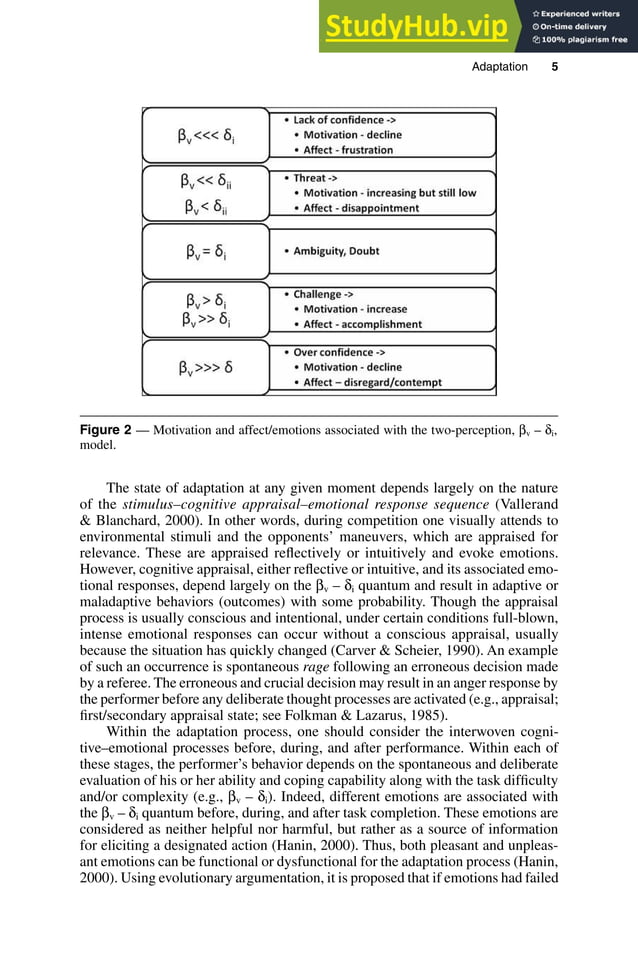 Adaptation A Two-Perception Probabilistic Conceptual Framework