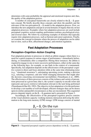 Adaptation A Two-Perception Probabilistic Conceptual Framework