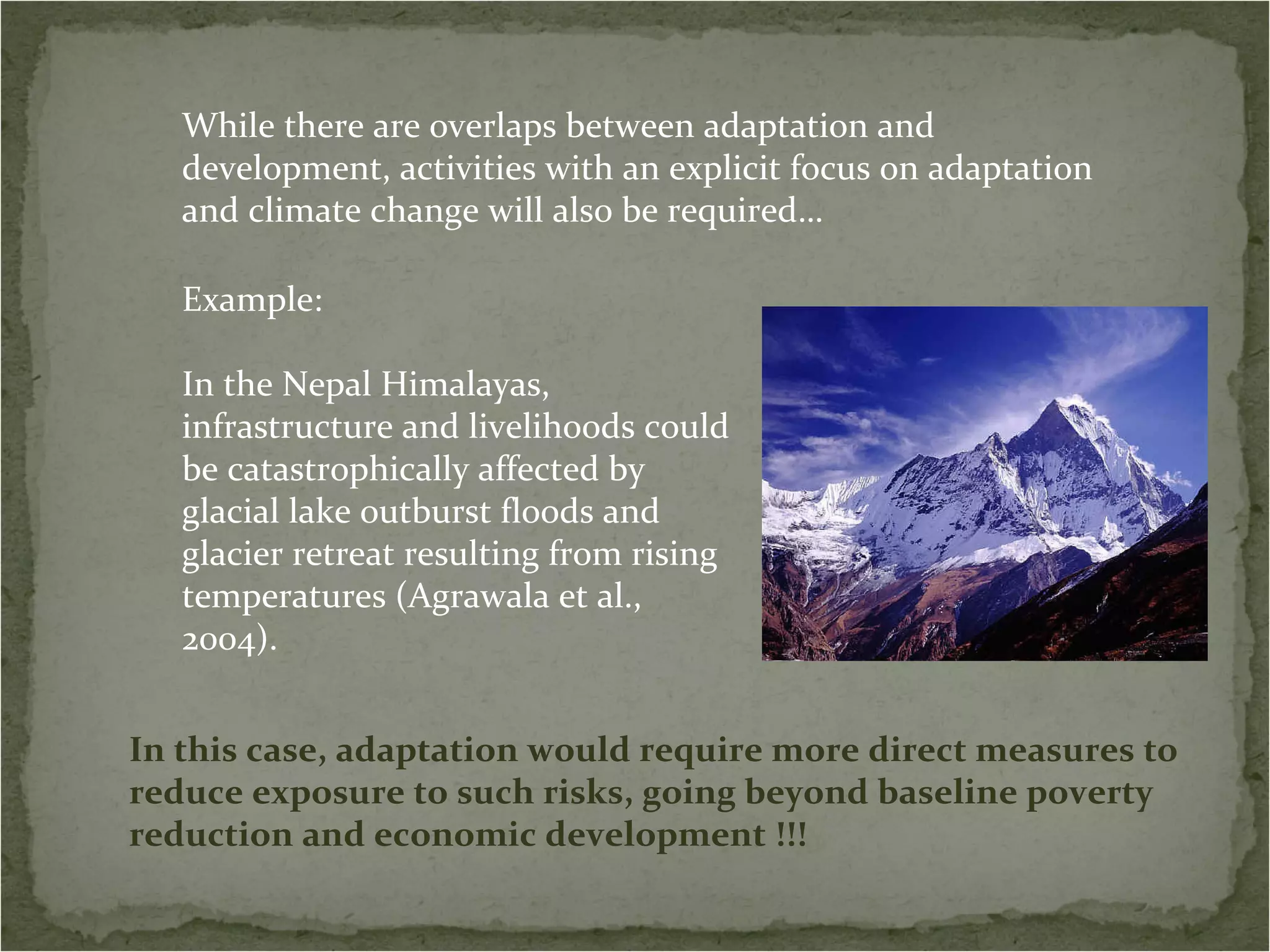 Adaptation vs. Development Debate | PPT