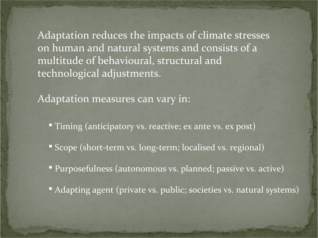 Adaptation vs. Development Debate | PPT
