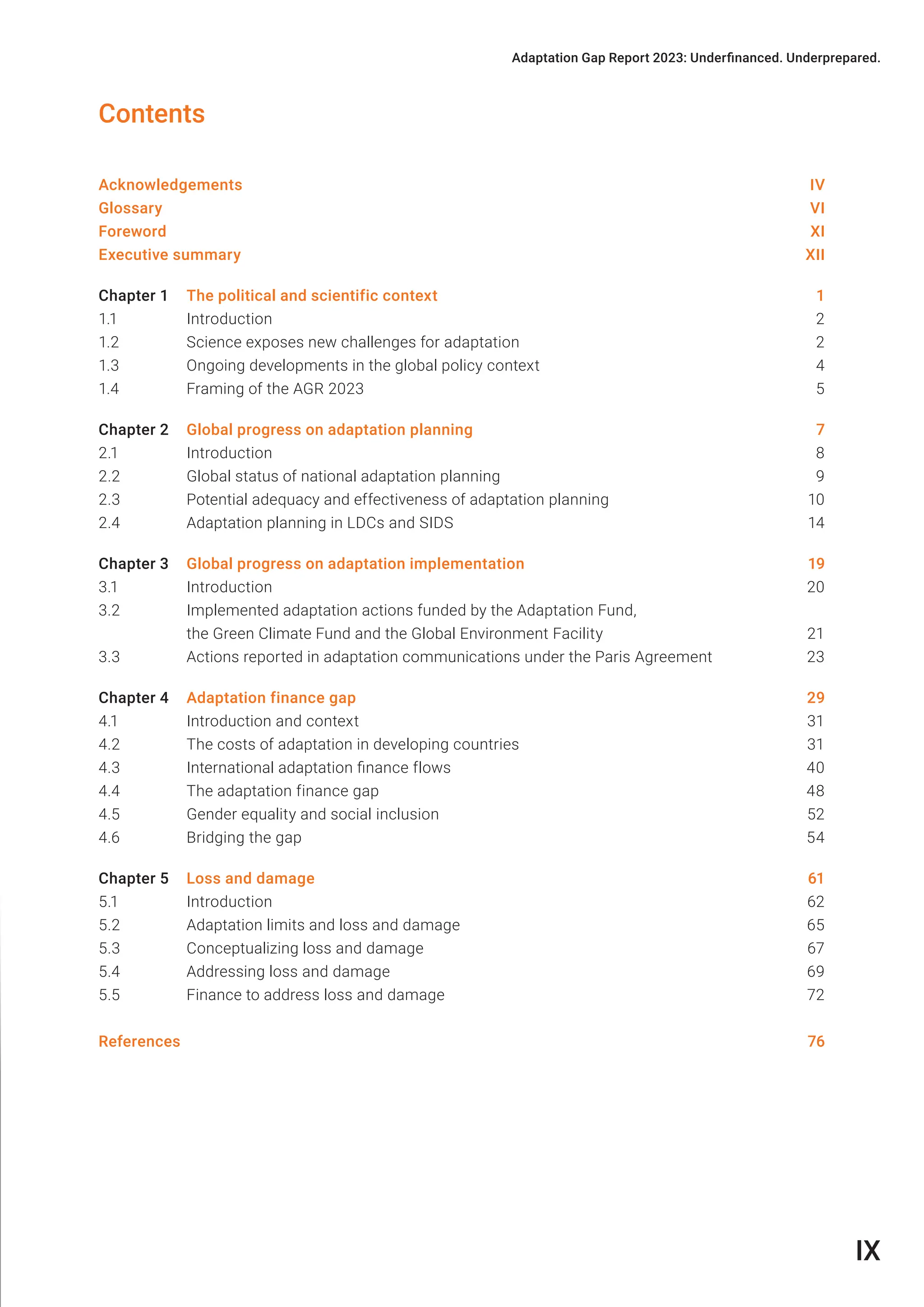 UNEP Climate Adaptation Gap Report 2023 | PDF