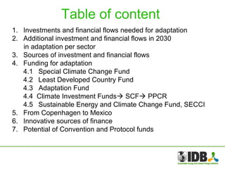 Overview of Climate Finance mechanisms for Adaptation | PPT