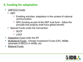 Overview of Climate Finance mechanisms for Adaptation | PPT