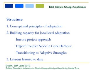 Adaptation in Action; A Cork Example - Dr Valerie Cummins CMRC | PPT