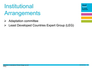 Adaptation in international climate change law | PPTX